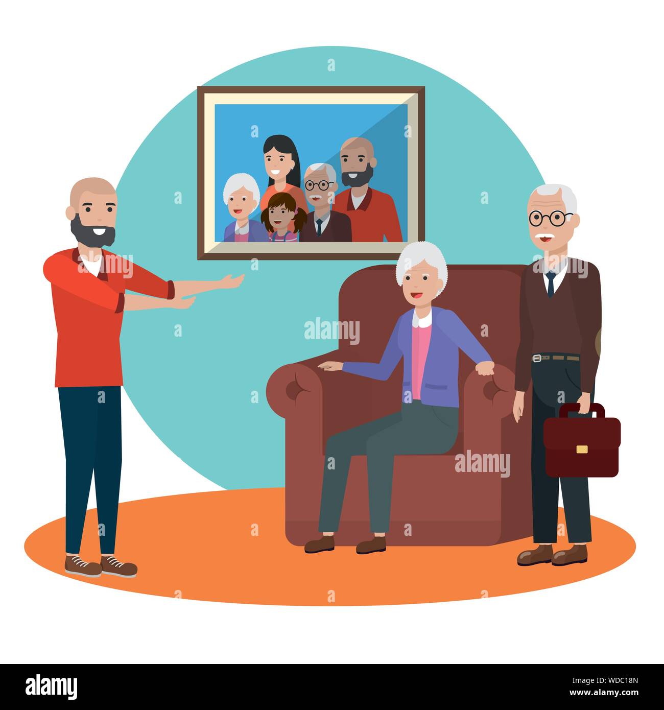 Isolated family members vector design Stock Vector Image & Art - Alamy
