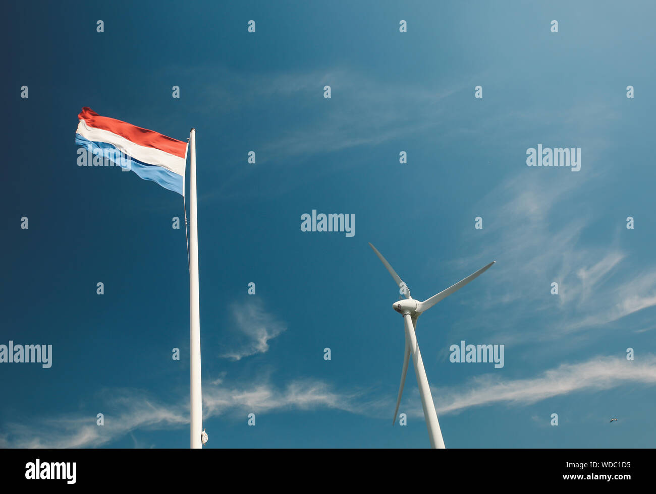 Windmill And Flag High Resolution Stock Photography and Images - Alamy