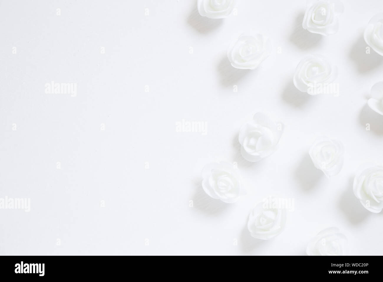 White rose flower pattern background Stock Photo - Alamy