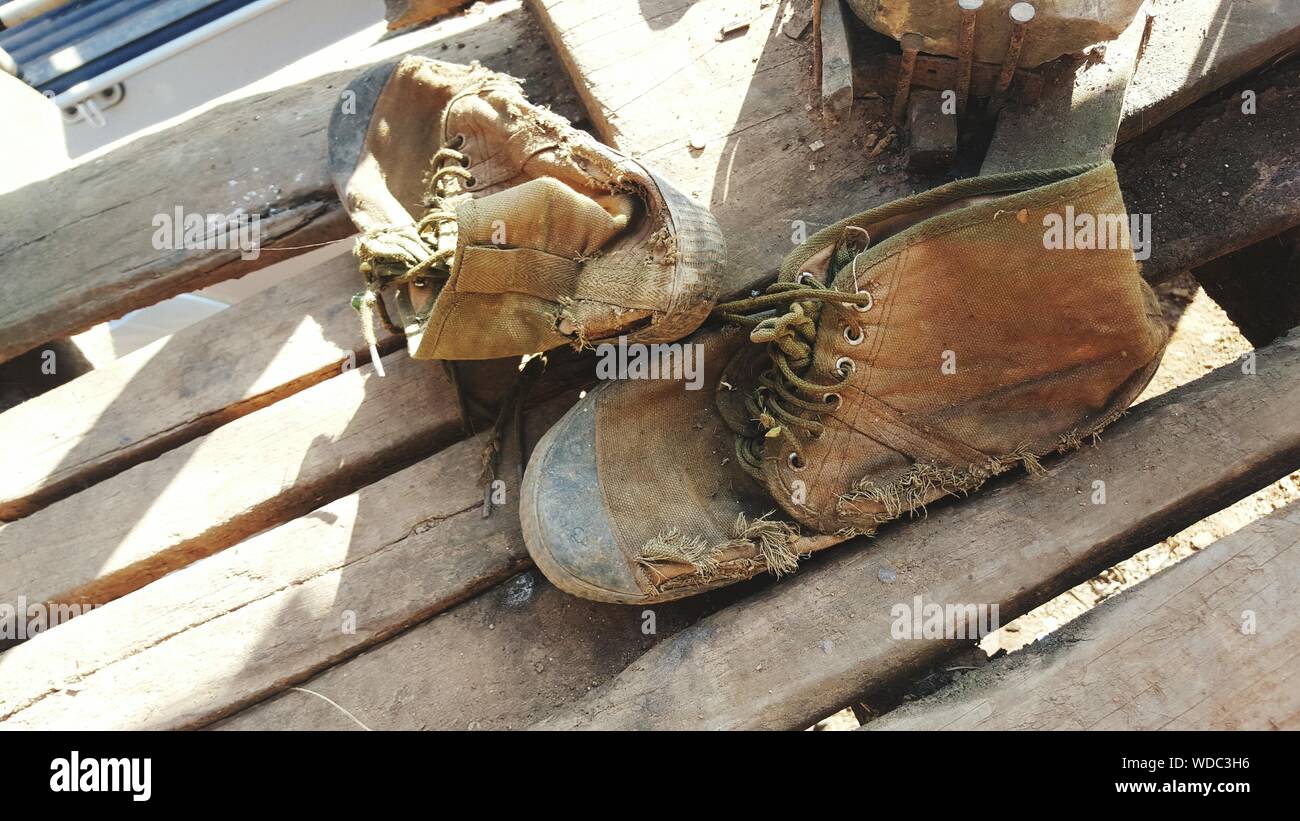 Damaged Shoes High Resolution Stock Photography and Images - Alamy