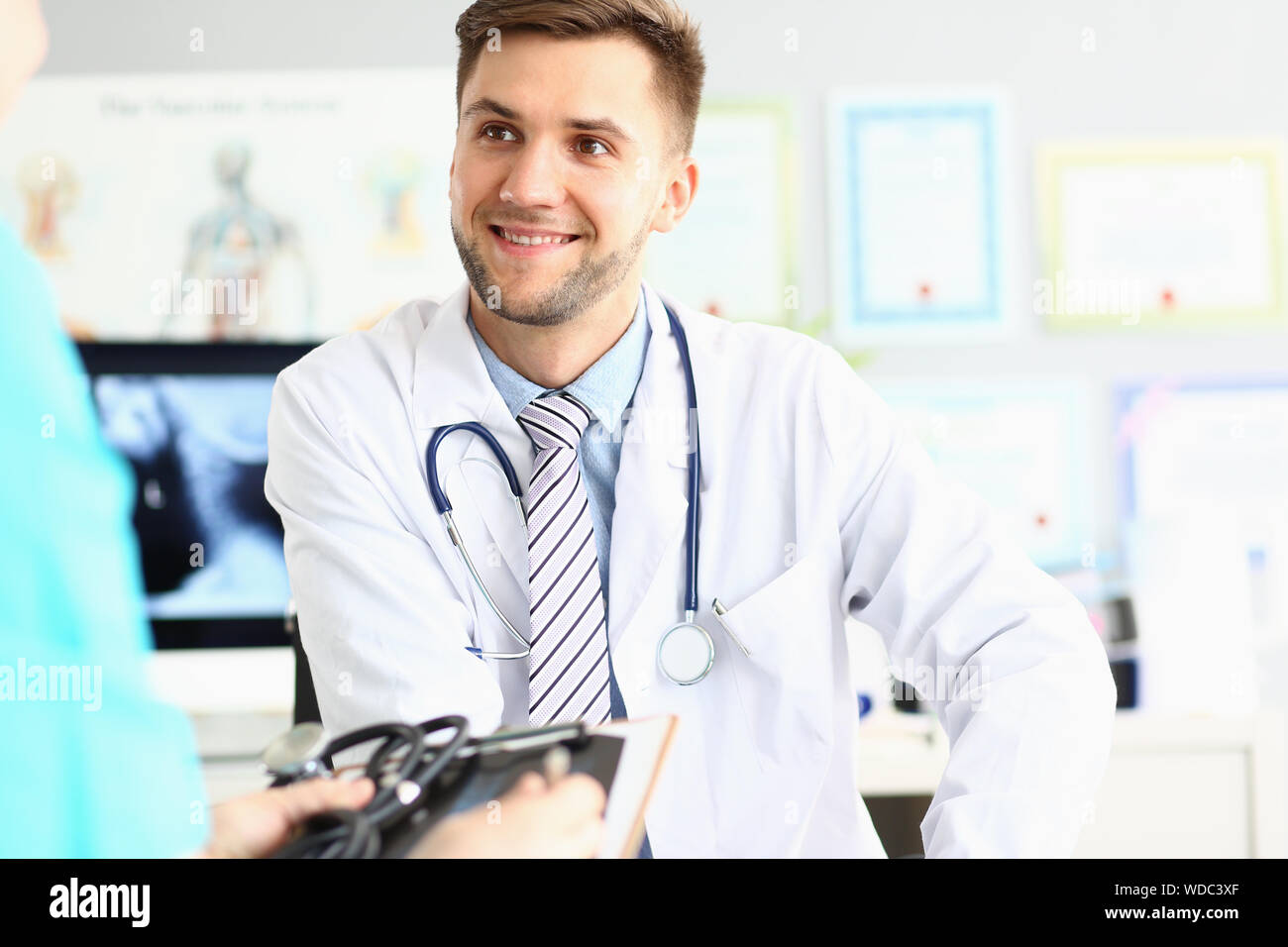 Doc blue shirt hi-res stock photography and images - Alamy