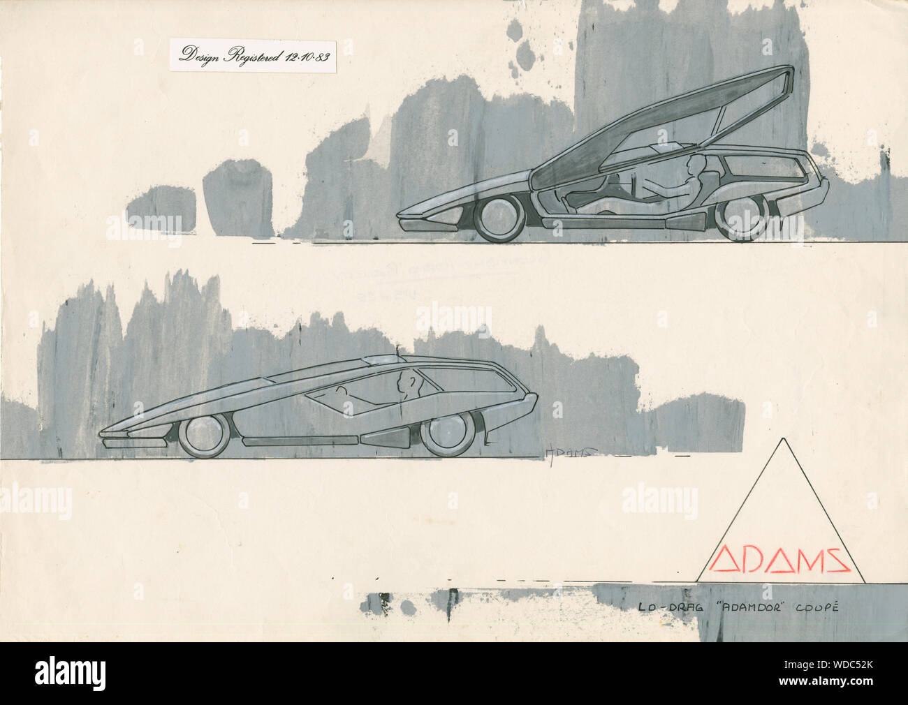 Dennis Adams Lo-Drag Adamdor Coupe Fantasy Car Design Stock Photo - Alamy