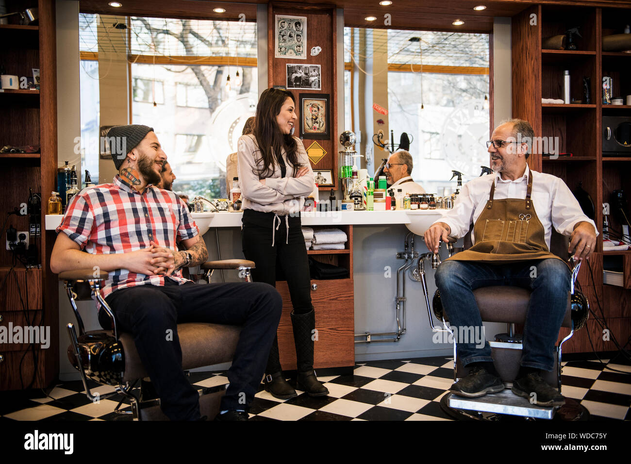 Talking Barbers High Resolution Stock Photography and Images - Alamy