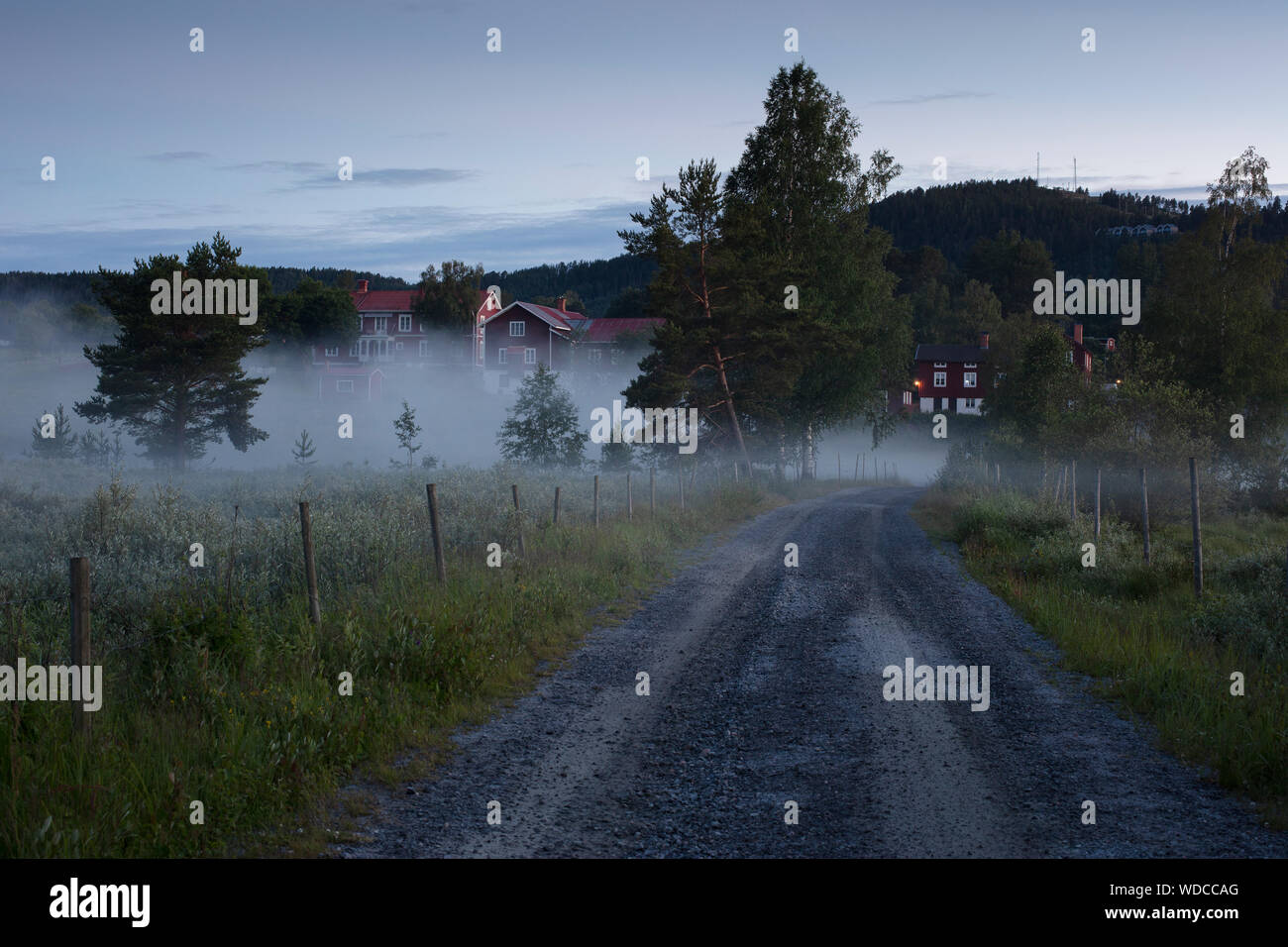 Rural road grassland hi-res stock photography and images - Alamy