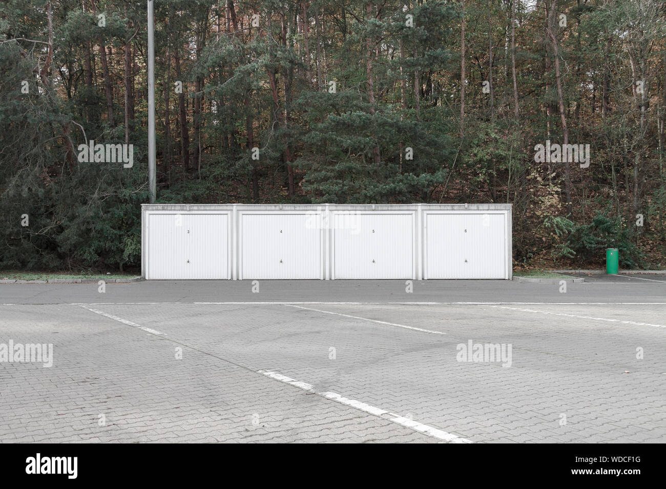 Empty parking tree hi-res stock photography and images - Alamy