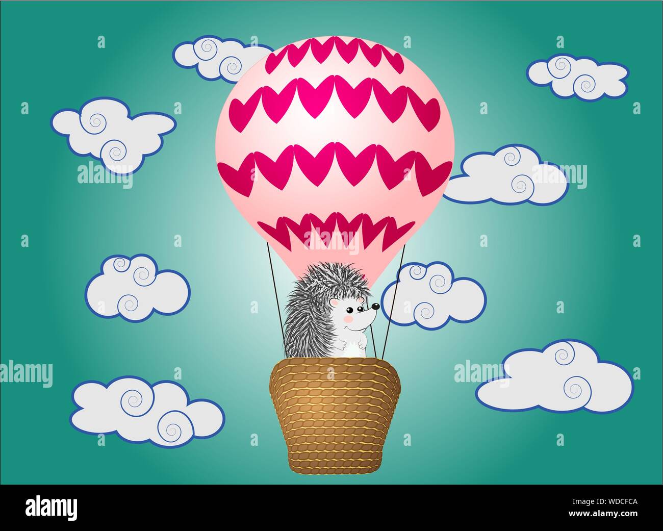 Cartoon hot air balloons animal hi-res stock photography and images - Alamy