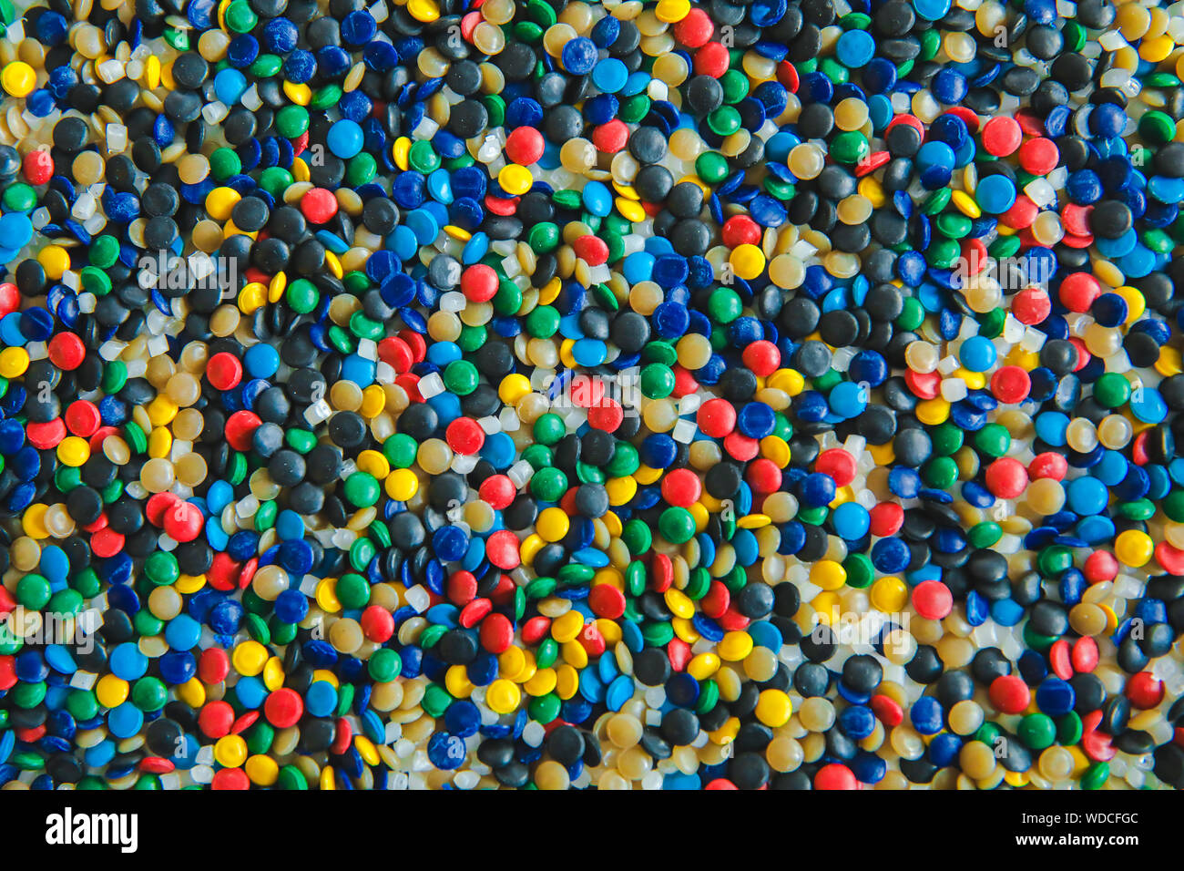 Industrial colorful Polymeric dye. Plastic pellets. Colorant for ...
