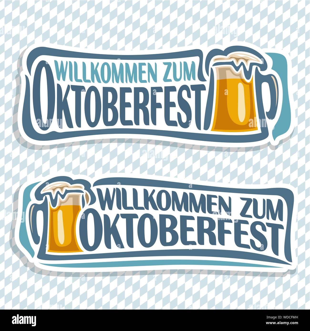 Willkommen zum oktoberfest Stock Vector Images - Alamy