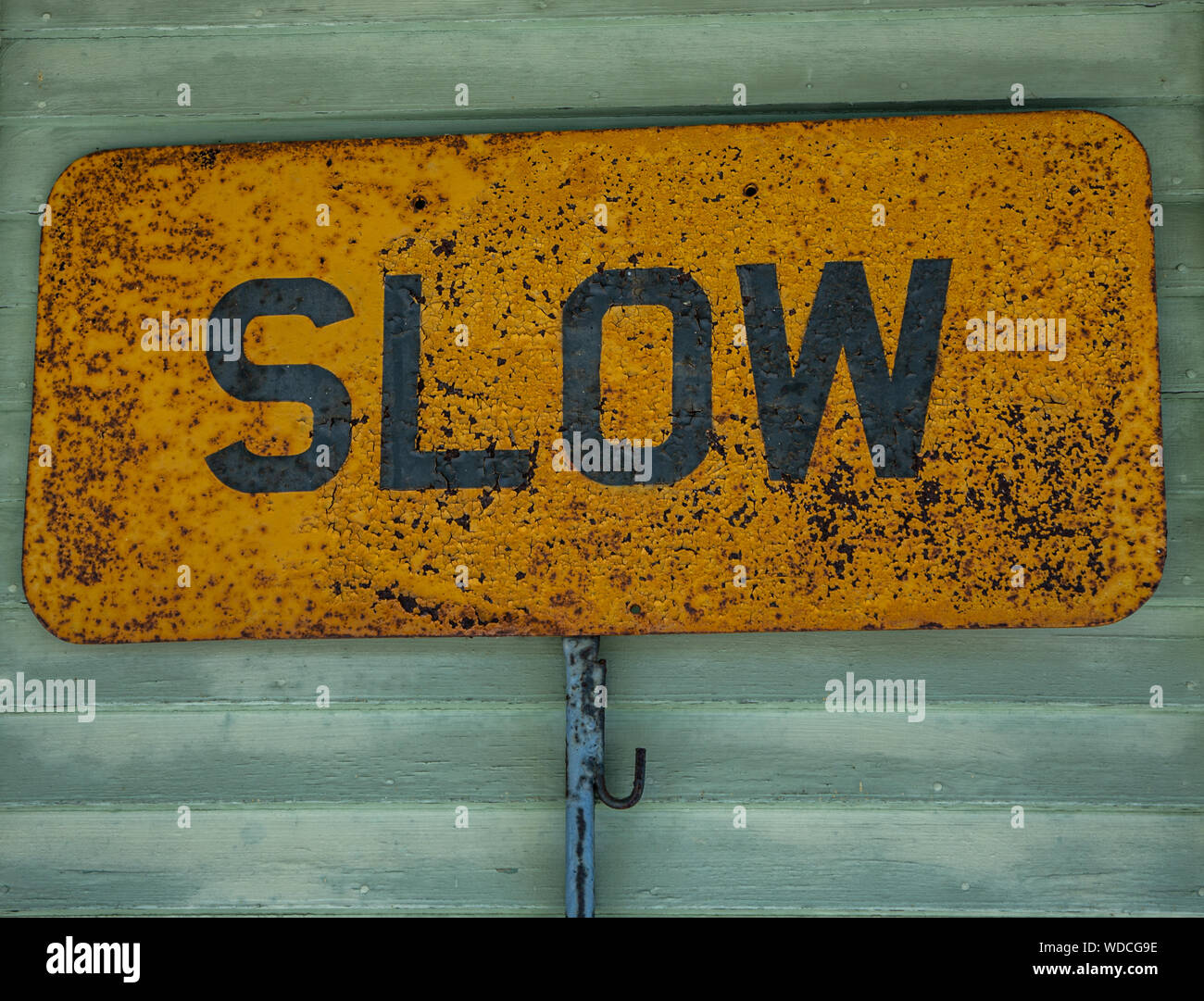 closeup of antique Railroad sign Stock Photo - Alamy