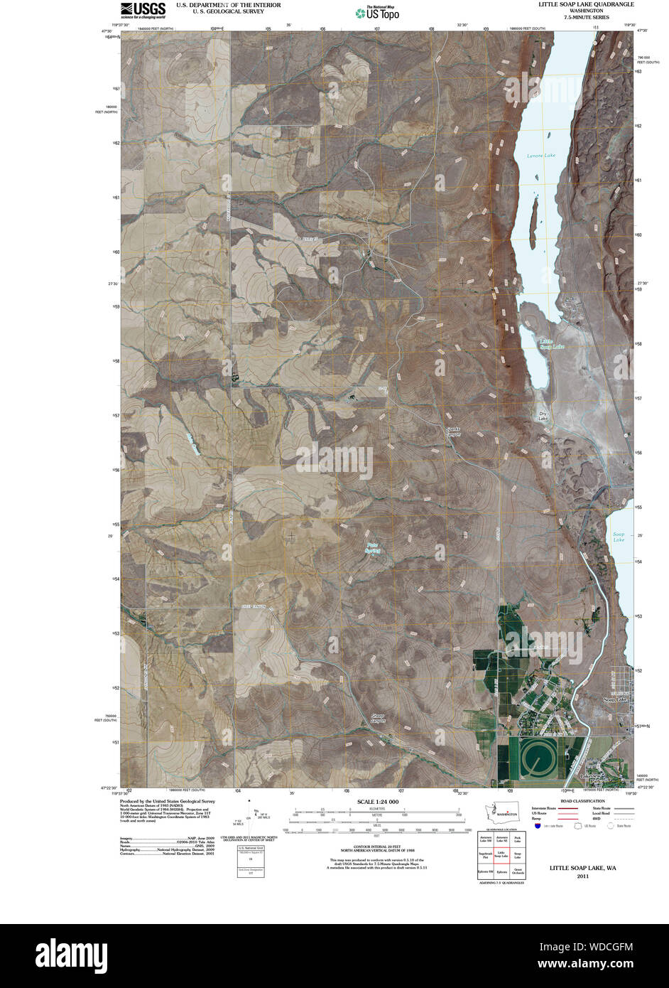 Map of soap lake hi-res stock photography and images - Alamy