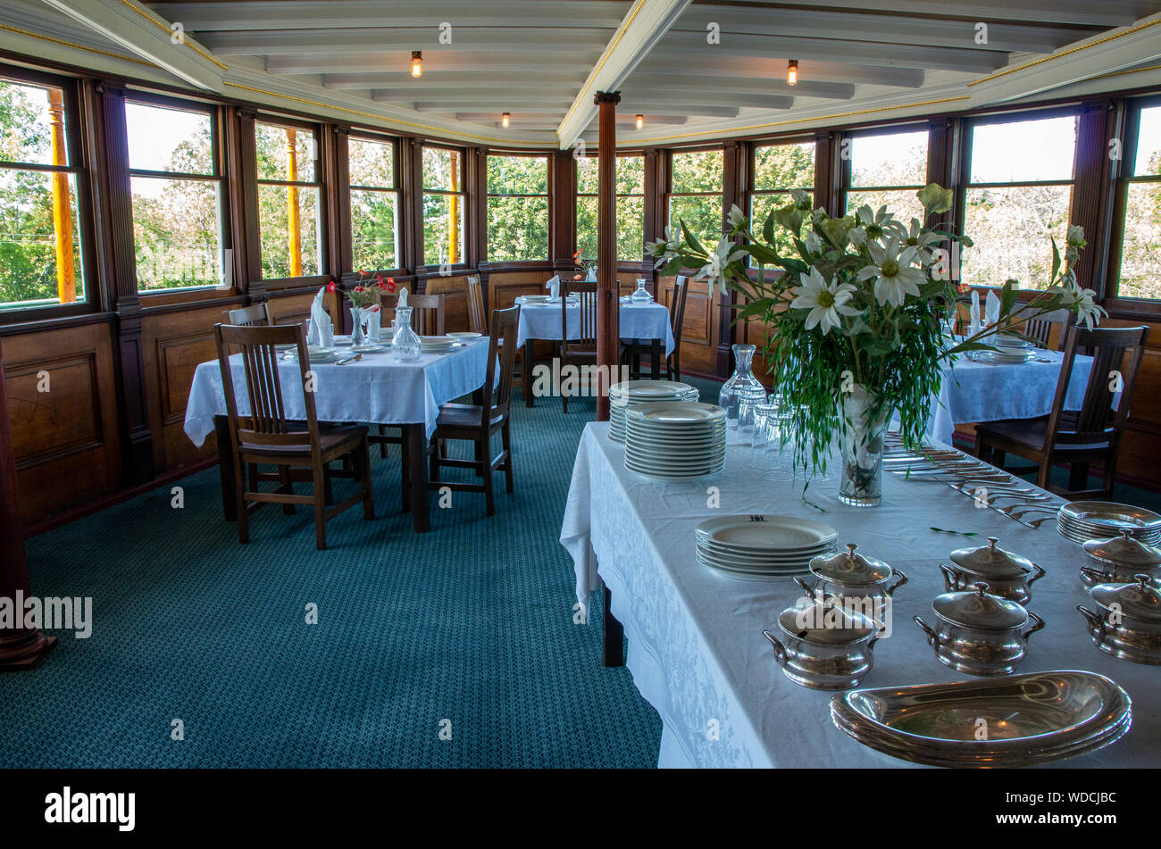 old steam ship interiors Stock Photo - Alamy