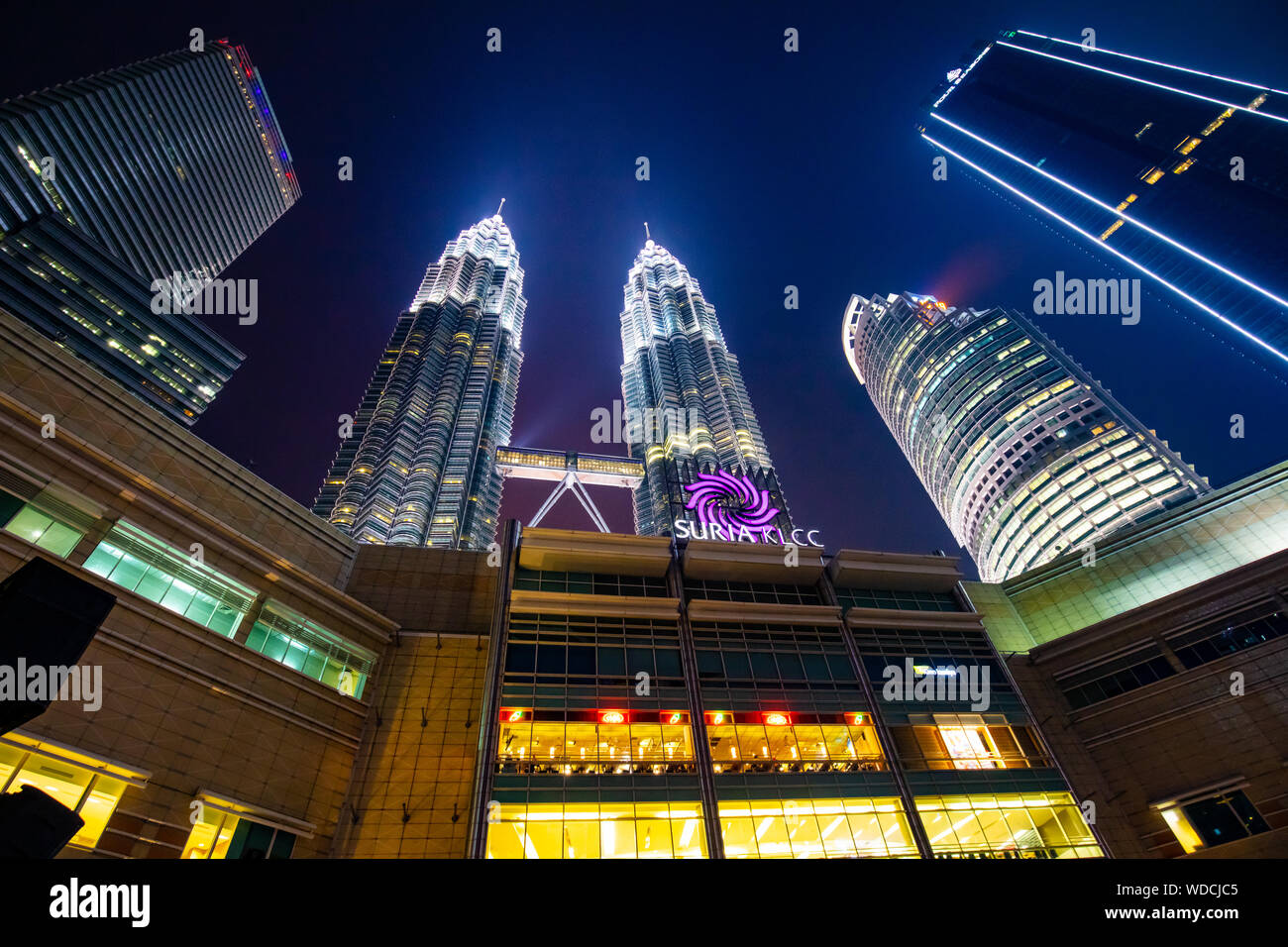 Malaysia City Skyline at Night Stock Photo - Alamy