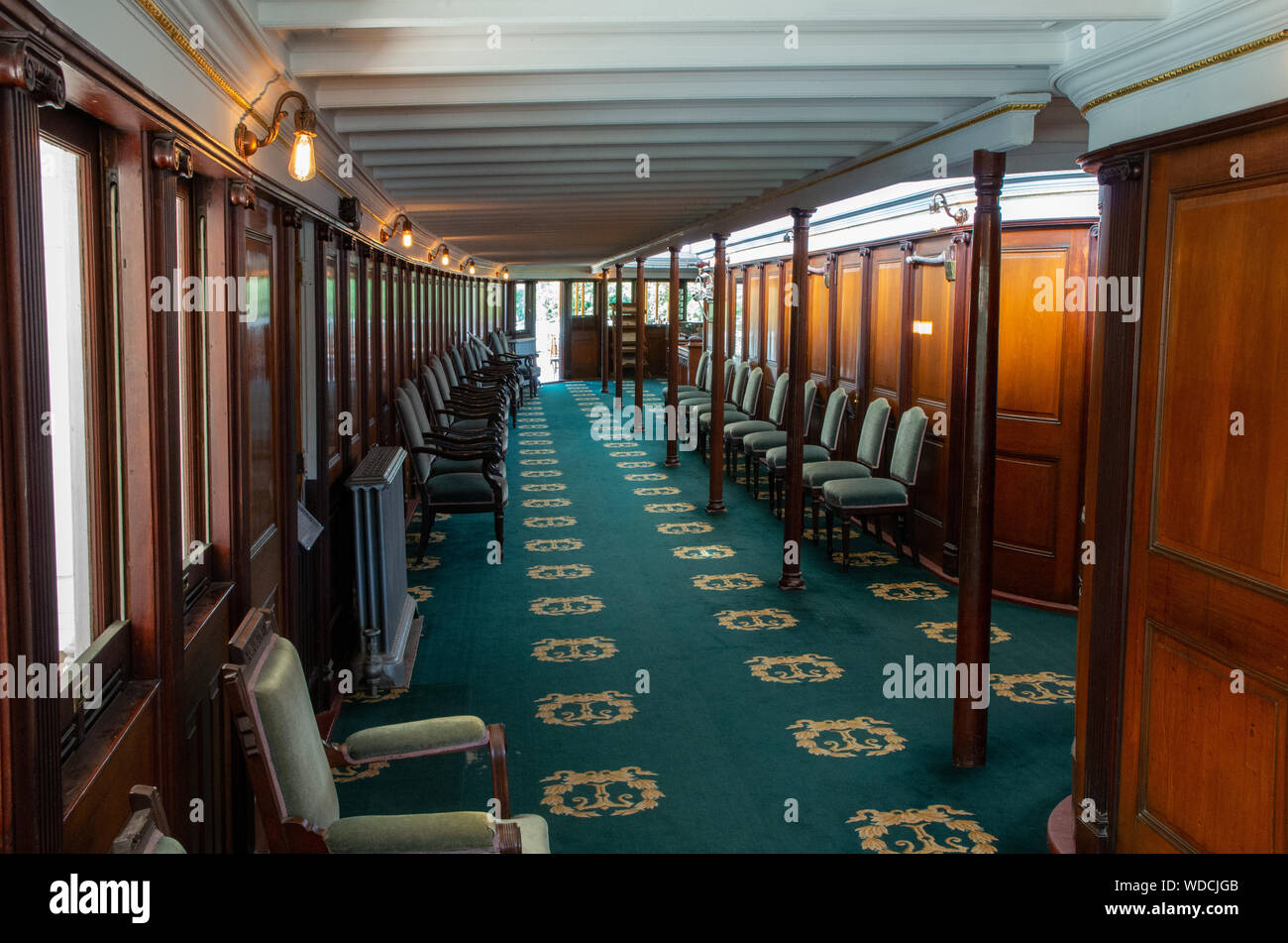 old steam ship interiors Stock Photo - Alamy