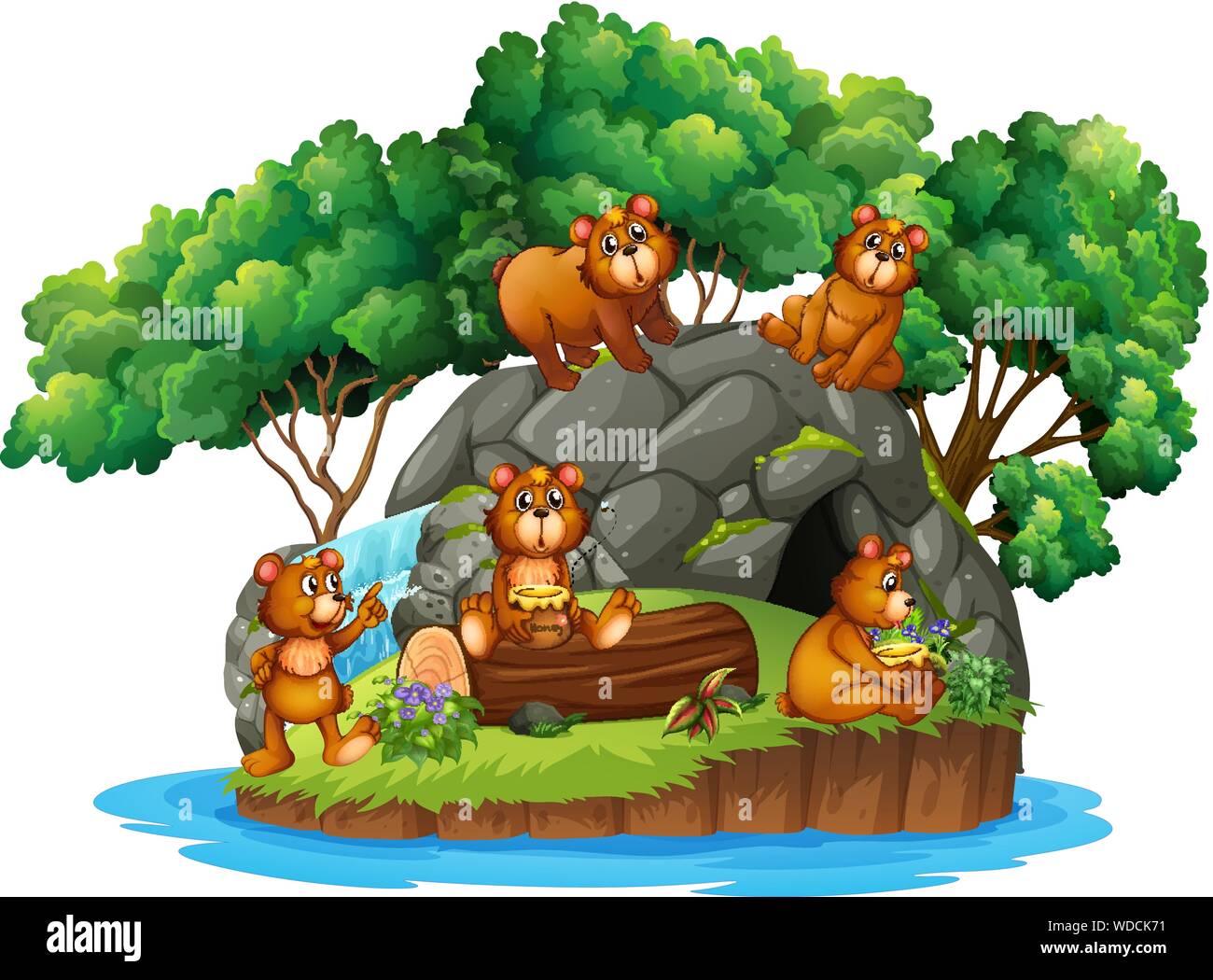 Island Cave Clip Art