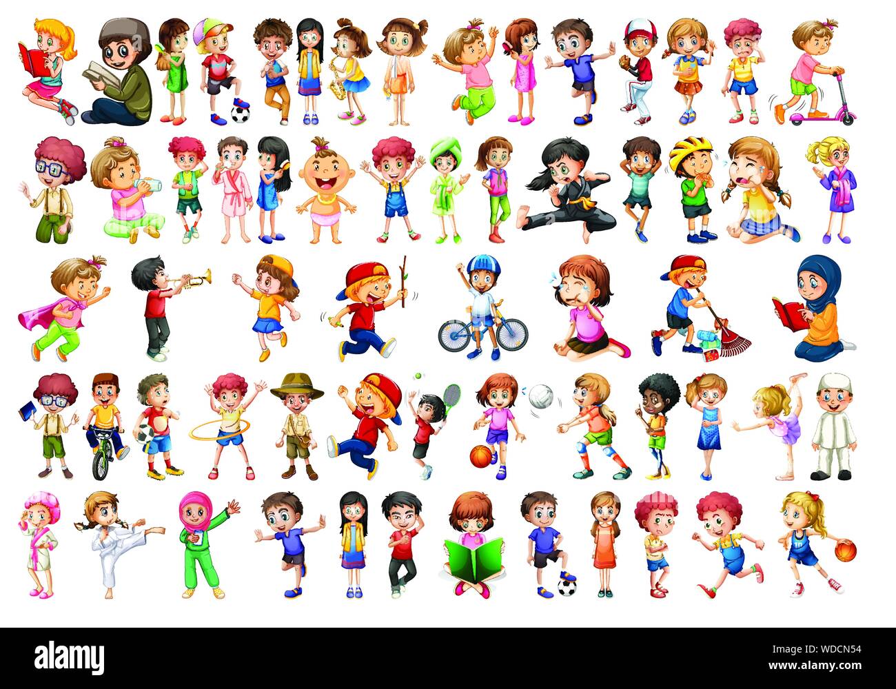 Set of different people illustration Stock Vector Image & Art - Alamy