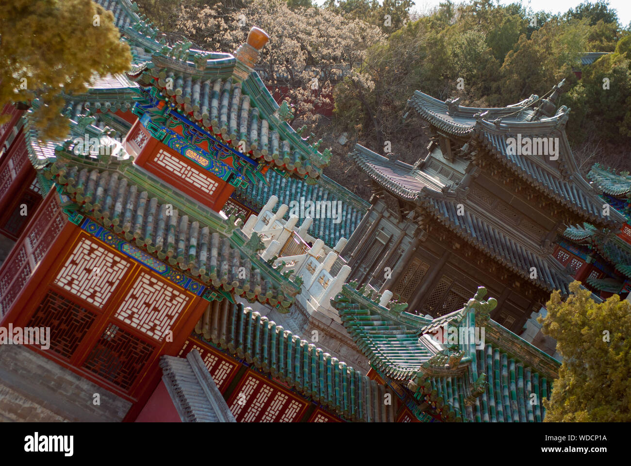 Traditional Chinese pavilion building around Beijing, China Stock Photo ...