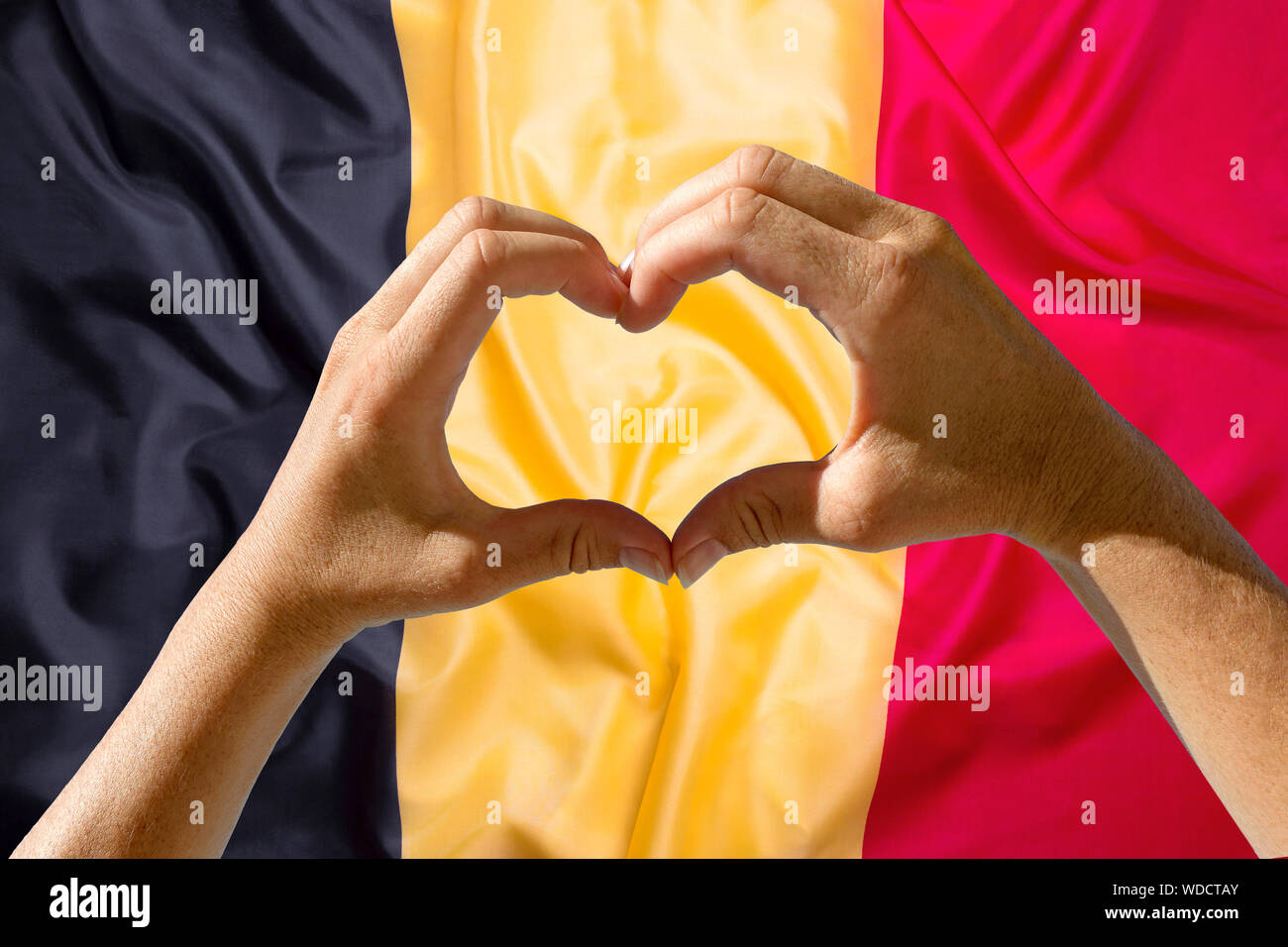 Belgium flag heart hi-res stock photography and images - Alamy