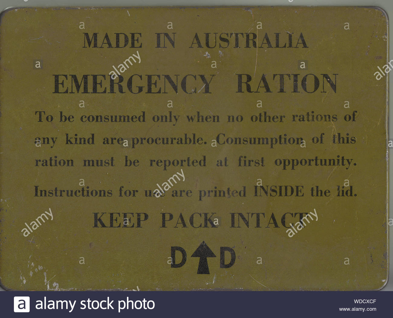 Army Ration Pack High Resolution Stock Photography and Images - Alamy