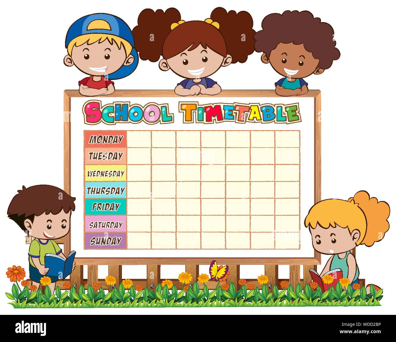 Class Timetable Clipart