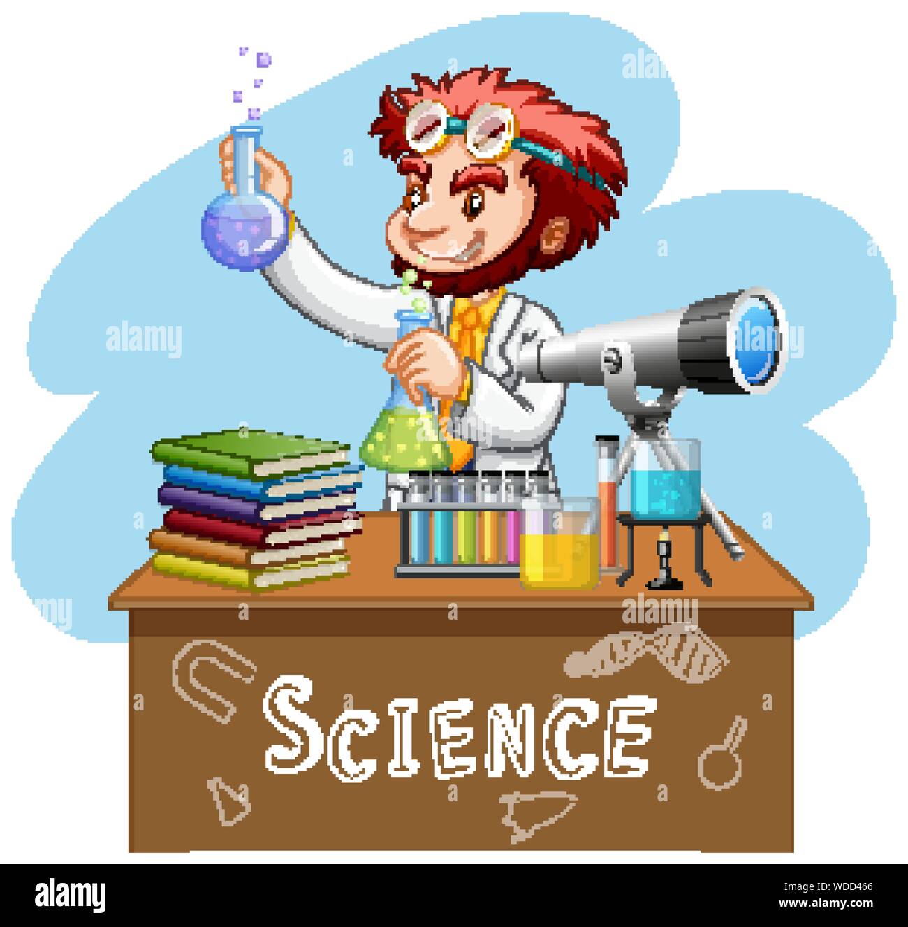 Kids Doing Science Clip Art