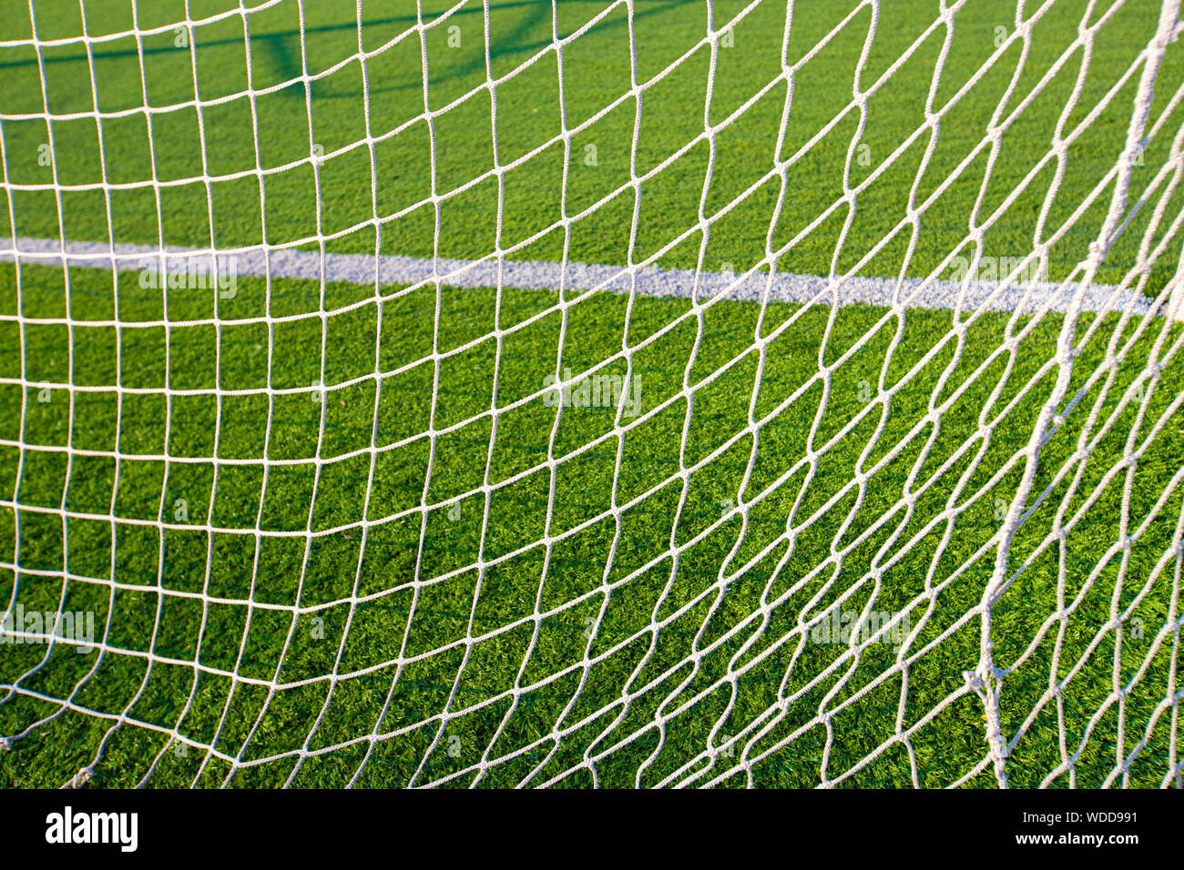 Soccer football sport goal netting Stock Photo - Alamy