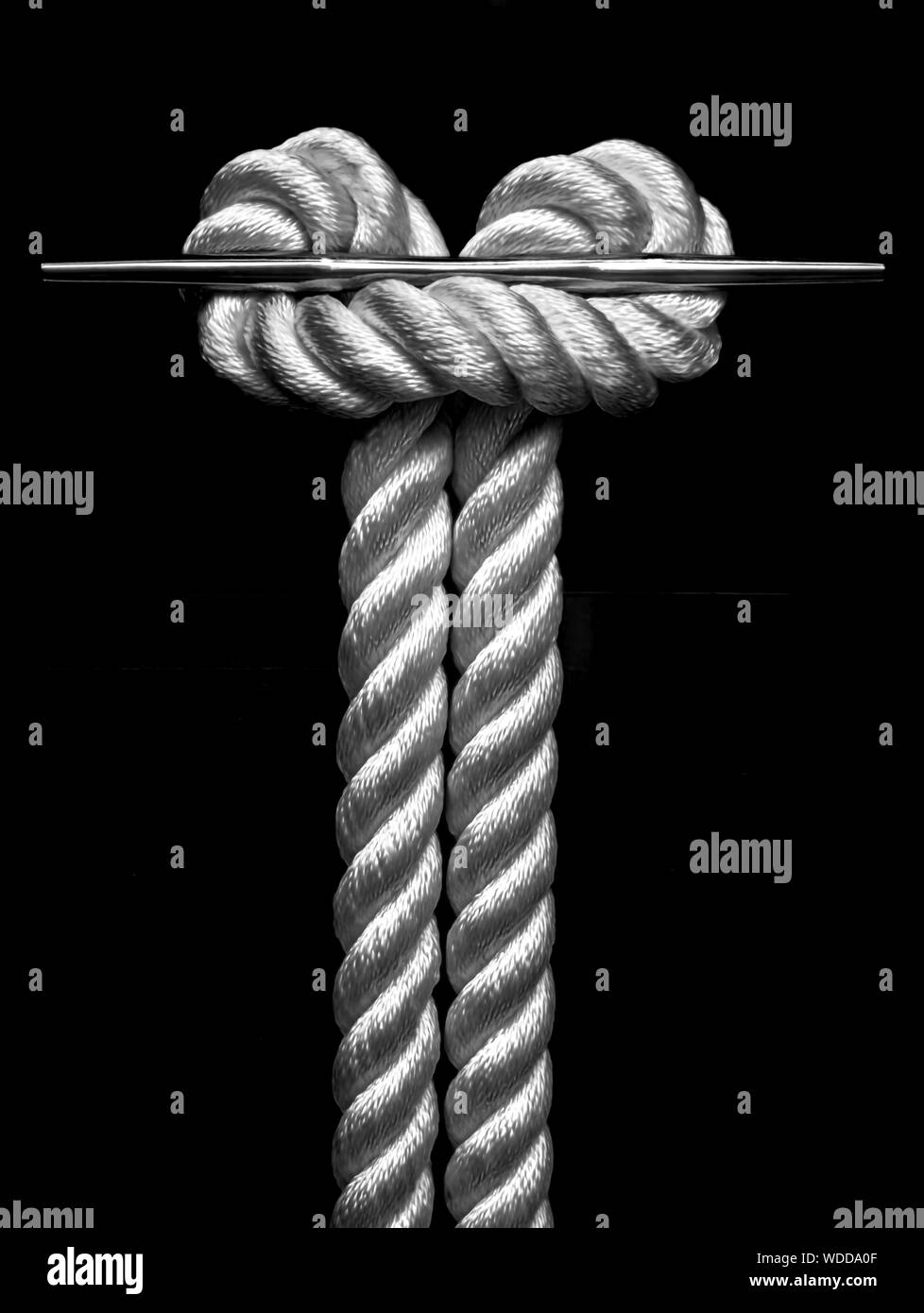 Black rope background Black and White Stock Photos & Images - Alamy