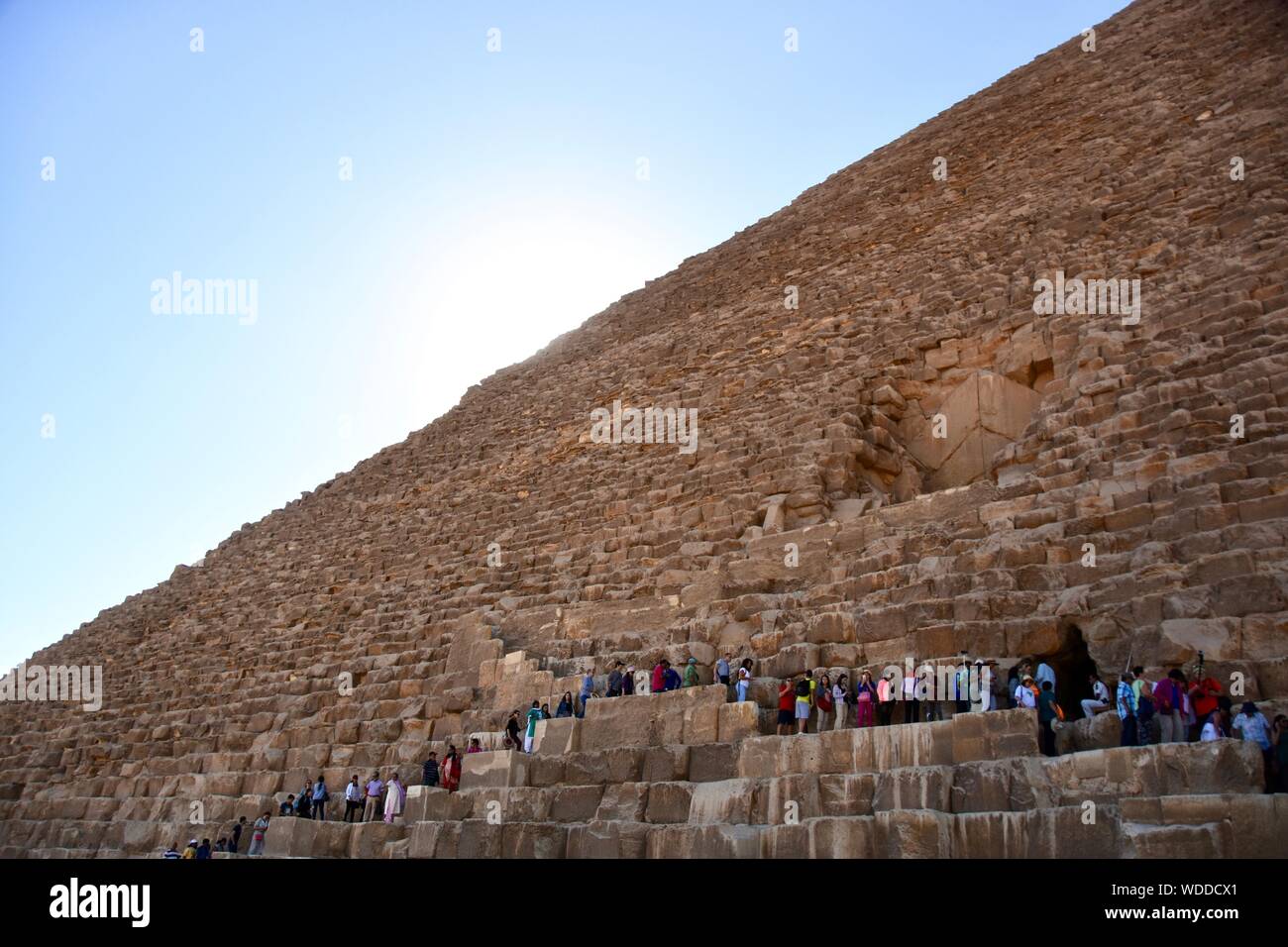 Tourists in the great pyramid of giza hi-res stock photography and ...
