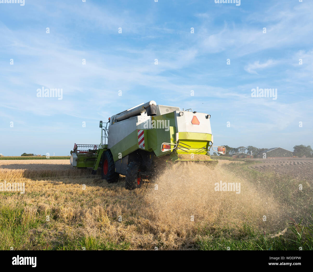 Barley straw threshing hi-res stock photography and images - Alamy