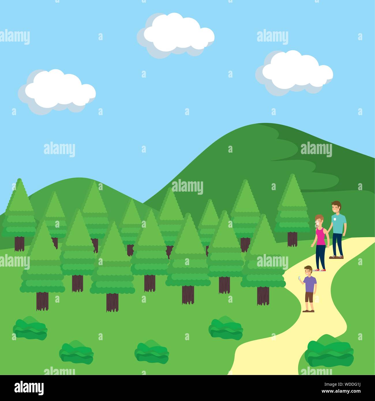 People in park vector design Stock Vector Image & Art - Alamy