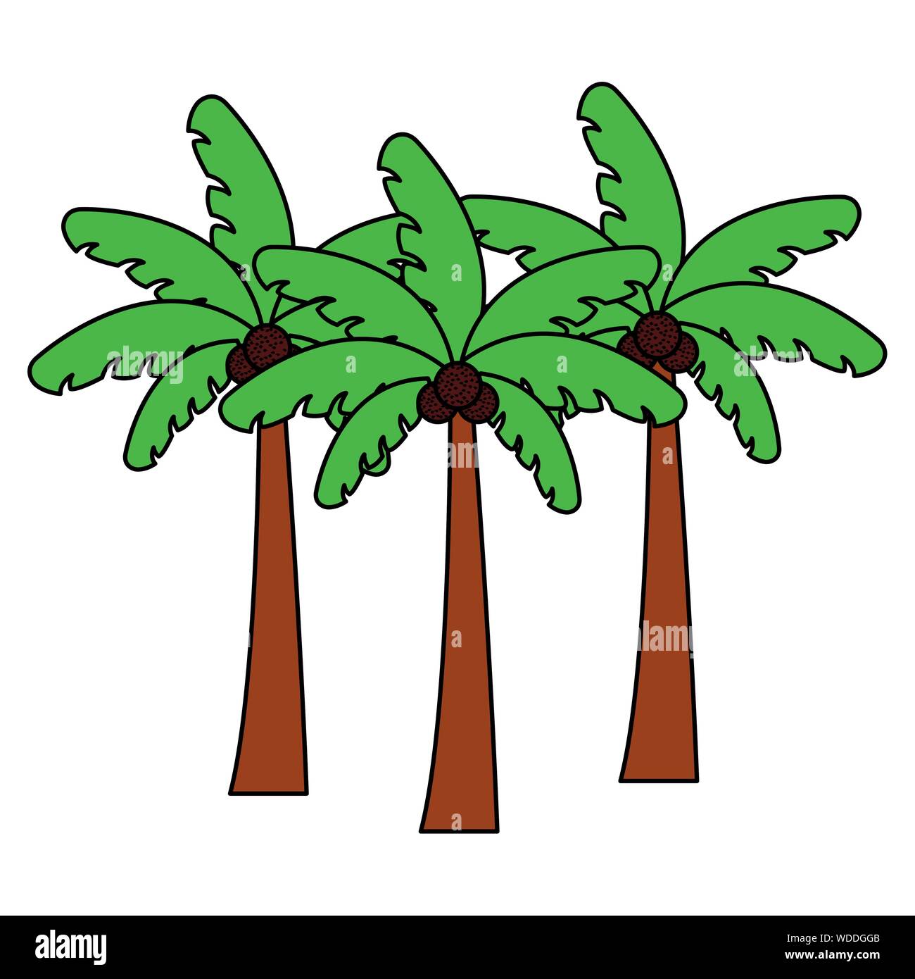 Palm trees of summer season design Stock Vector Image & Art - Alamy