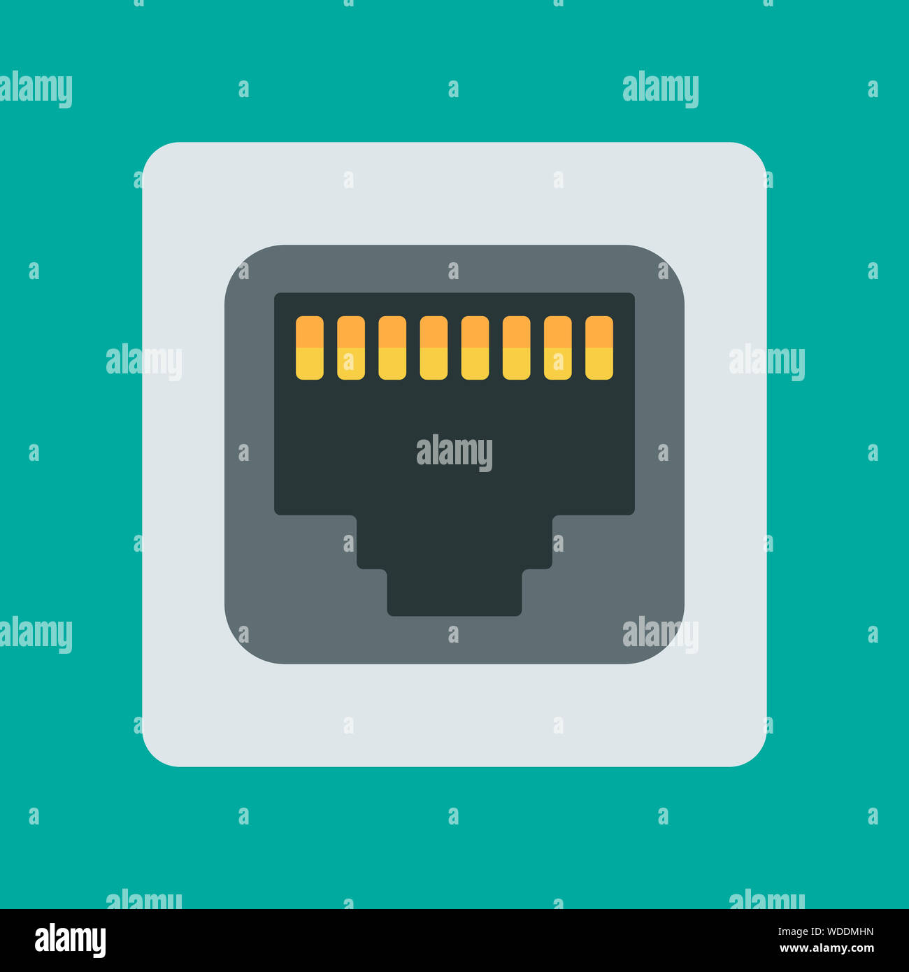 Vector network socket icon Stock Photo - Alamy