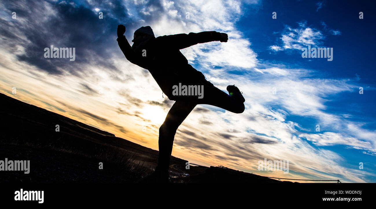 One leg only hi-res stock photography and images - Alamy