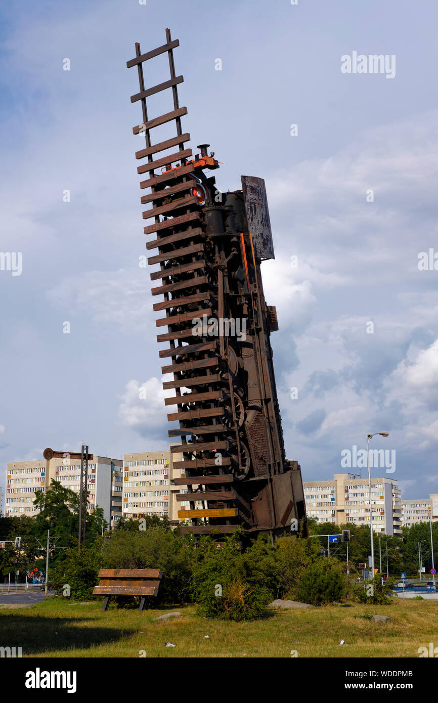 Steam Train Sculpture High Resolution Stock Photography and Images - Alamy
