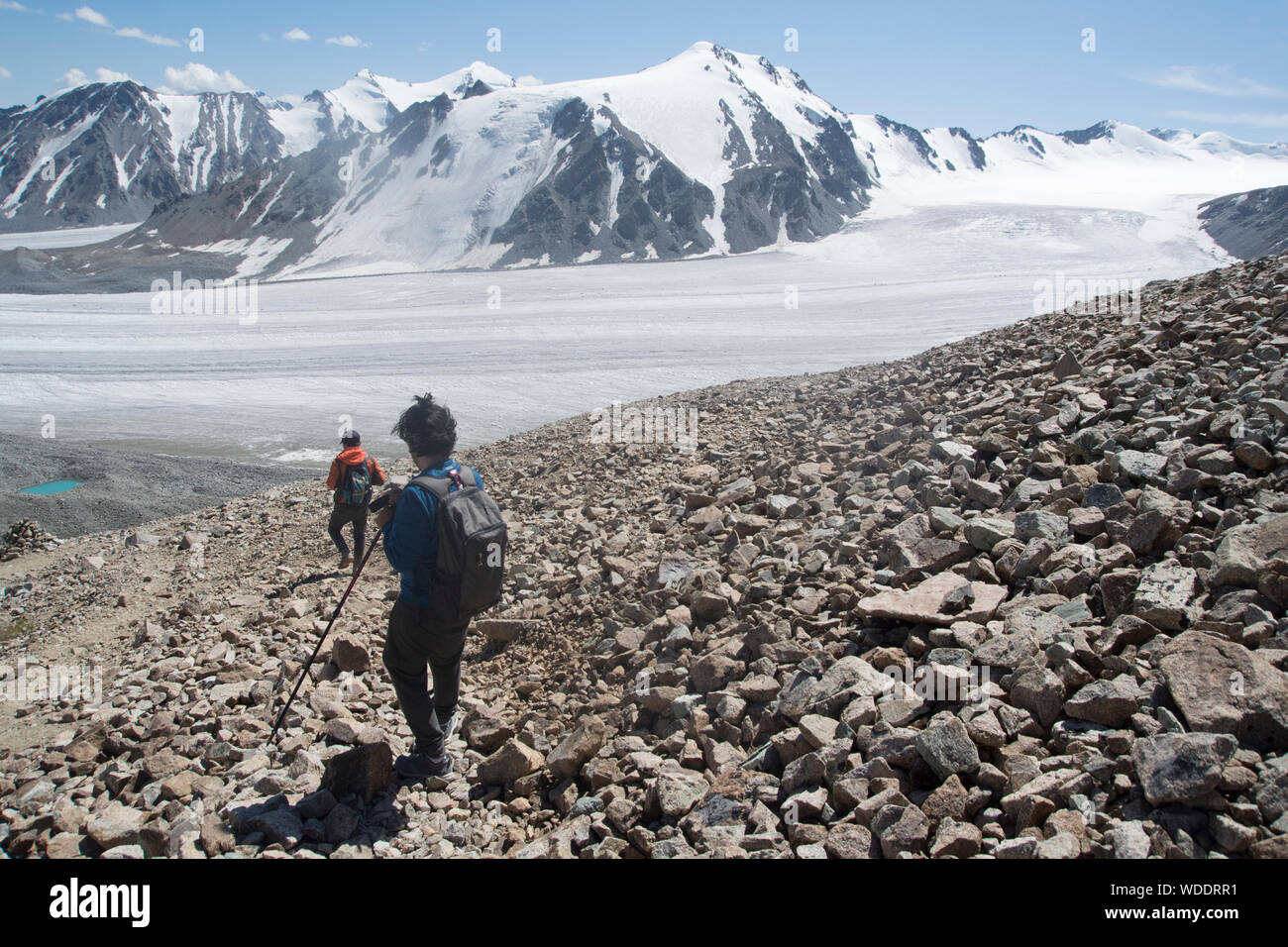 Men trekking in Altai Tavan Bogd National Park,Mongolia Stock Photo - Alamy
