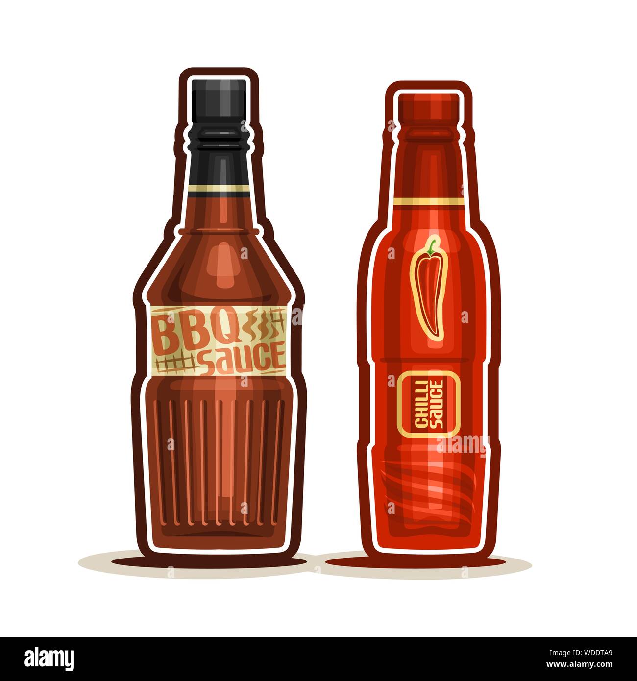 Condiment bottle isolated Stock Vector Images - Alamy