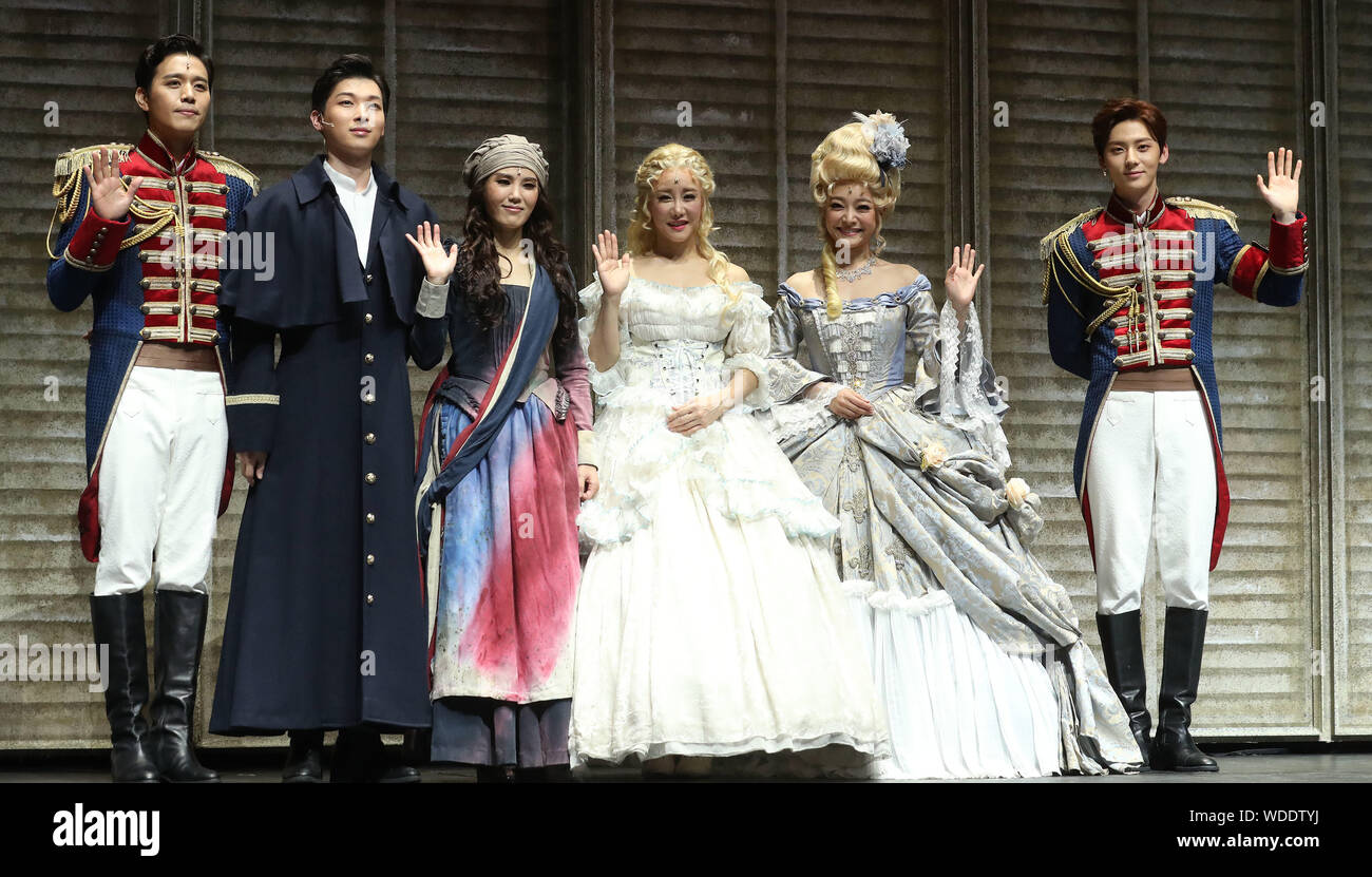 29th Aug, 2019. Musical 'Marie Antoinette' The stars of the new musical ...