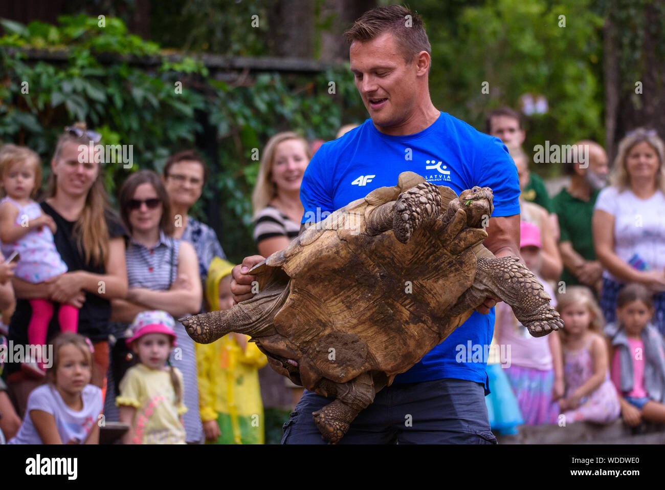 RIGA, Latvia. 29th Aug, 2019. Daumants Dreiskens, bobsledder and ...