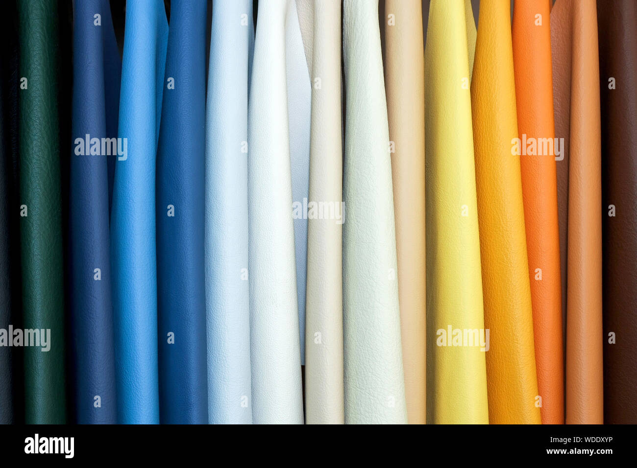 Natural leather color samples for fashion industry Stock Photo - Alamy