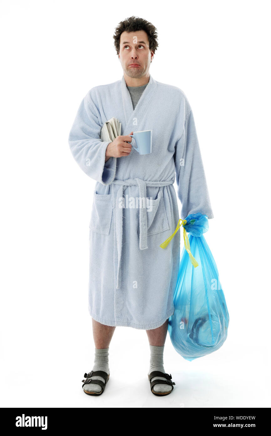 Man bathrobe hi-res stock photography and images - Alamy