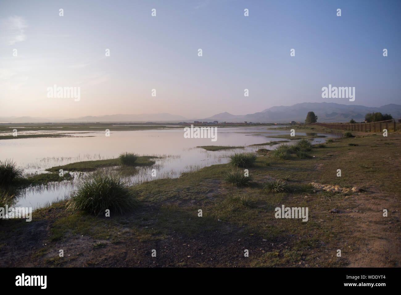 View of Bayan-Olgyi, western Mongolia Stock Photo - Alamy