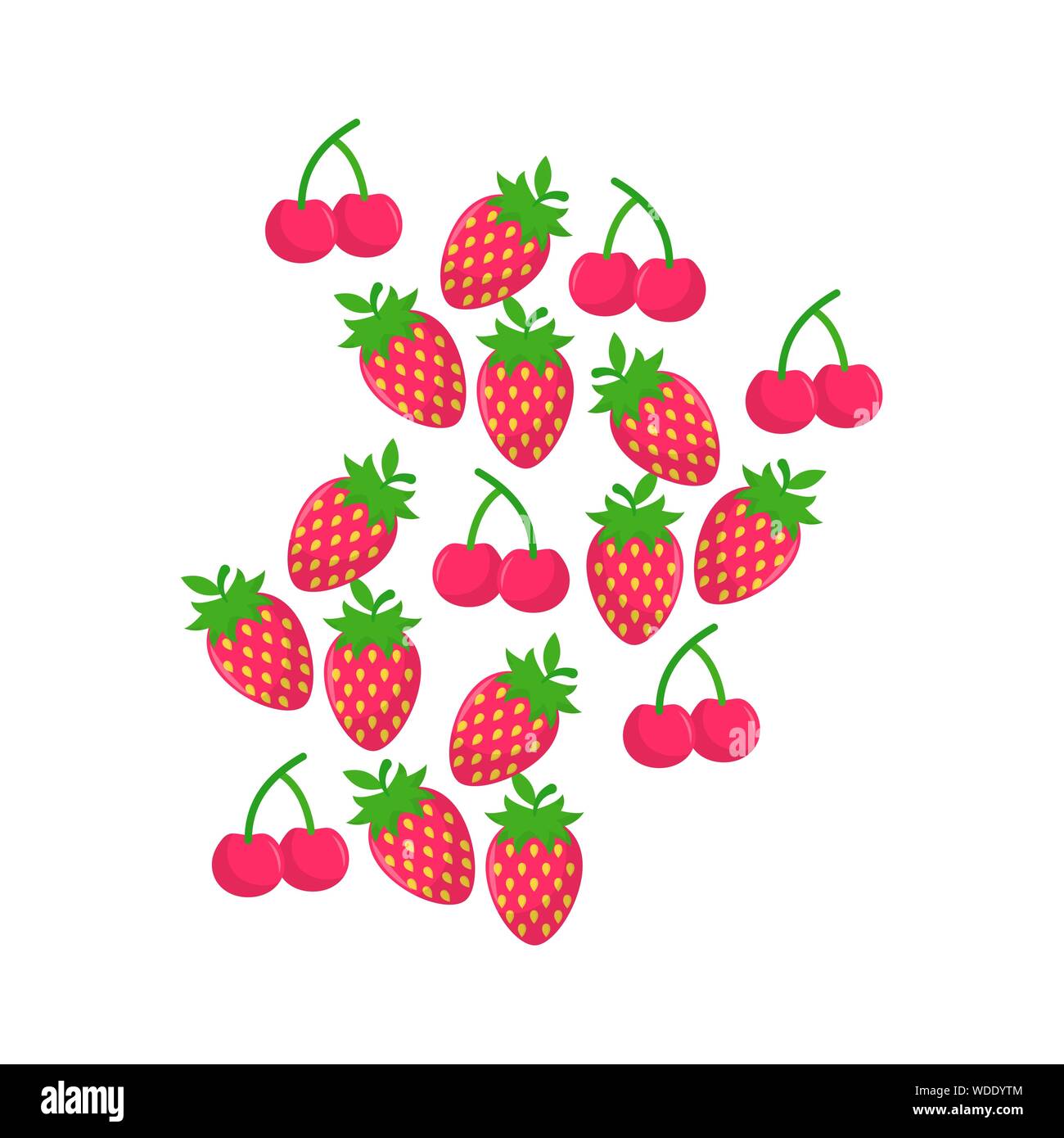 Isolated strawberry fruit vector design Stock Vector Image & Art - Alamy