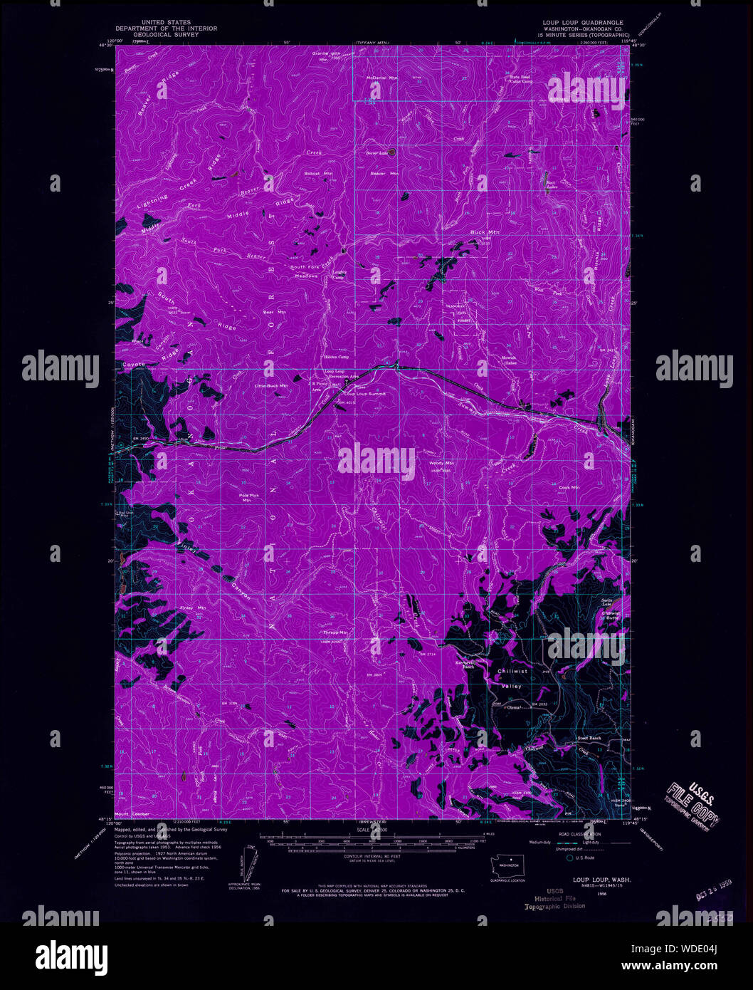 Loup map hi-res stock photography and images - Alamy