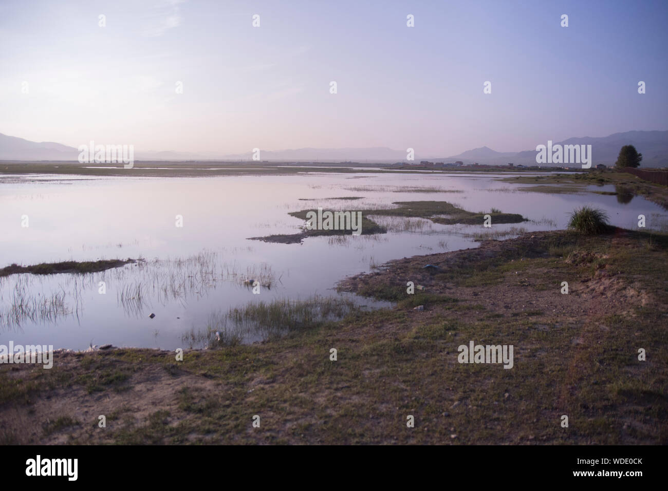 View of Bayan-Olgyi, western Mongolia Stock Photo - Alamy