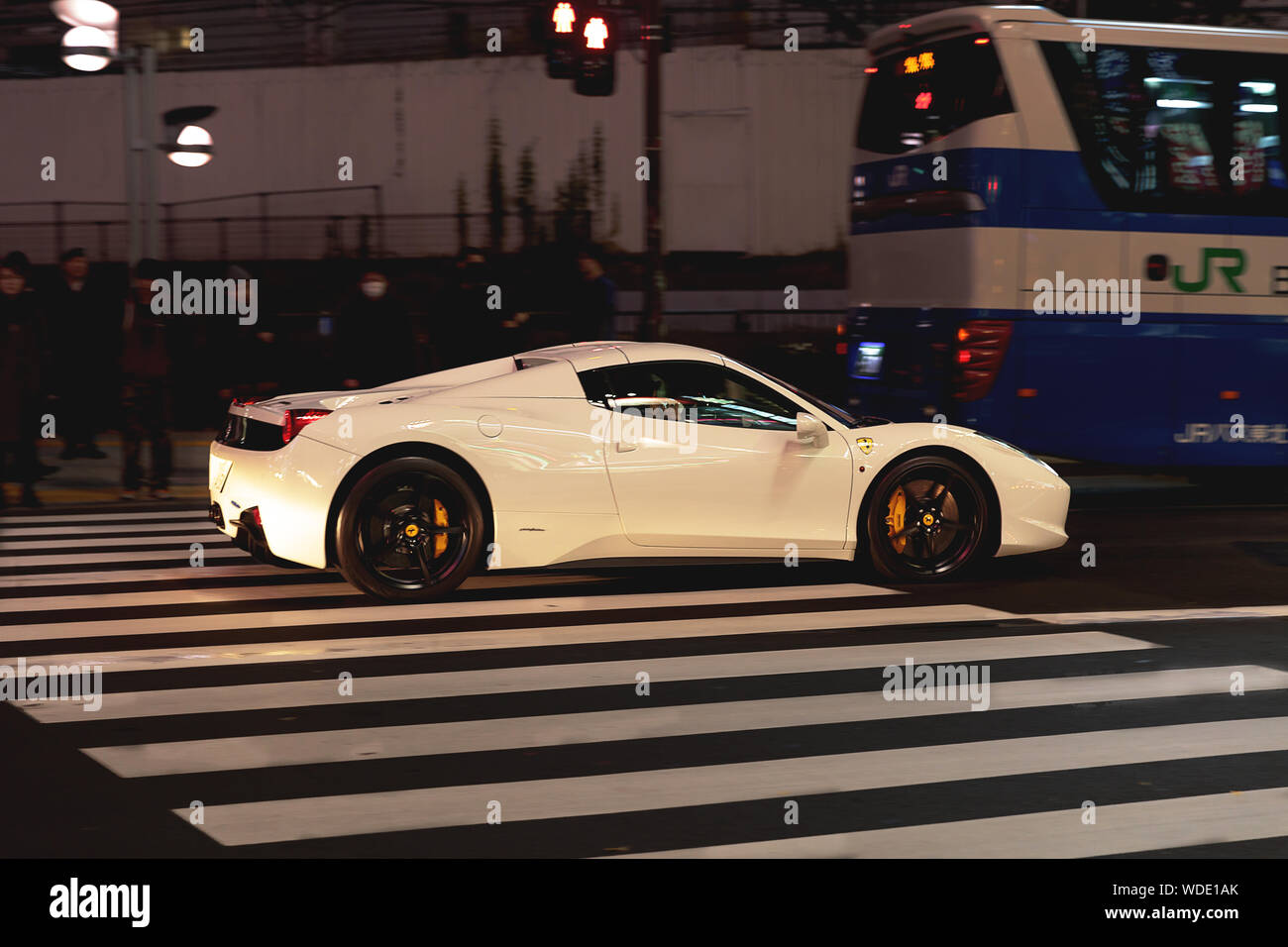 White Ferrari 458 Italia