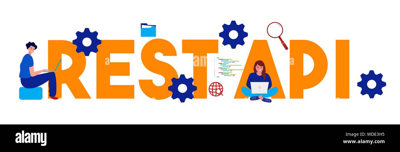 Representational State Transfer Rest Api Application Program Interface Words Large Text