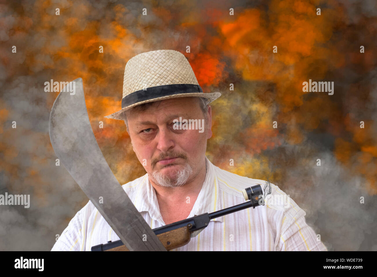 Machete man hi-res stock photography and images - Alamy