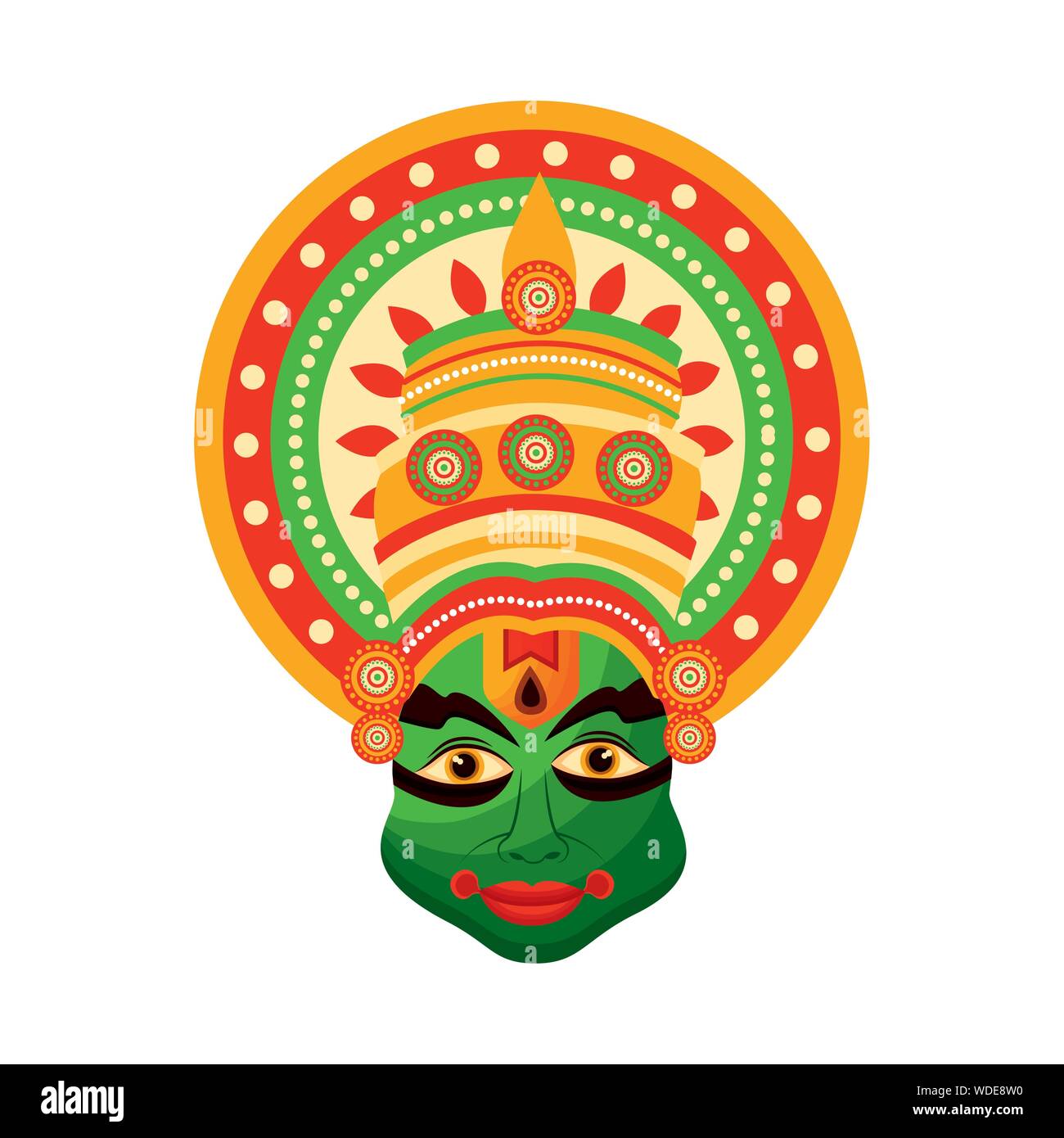 Kathakali vector Stock Vector Images - Alamy