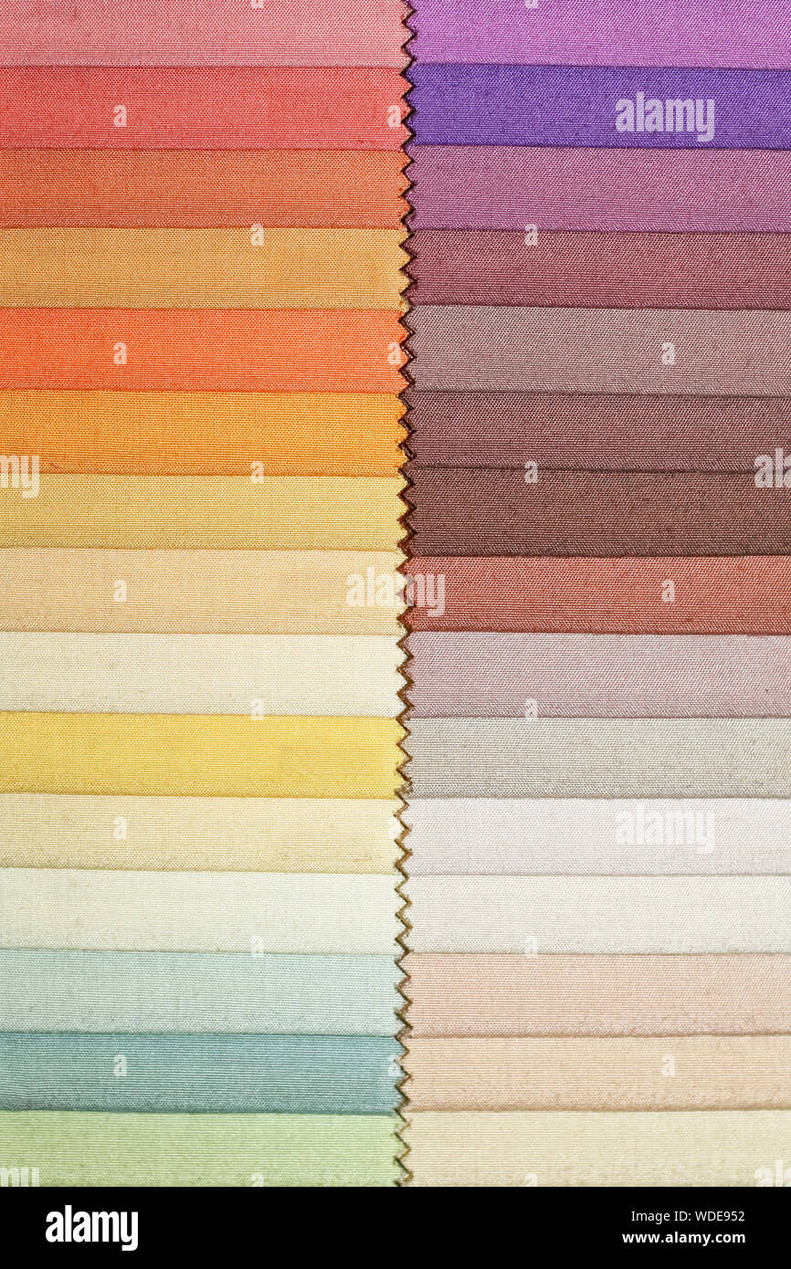 Color swatch picker for fashion fabric materials Stock Photo - Alamy
