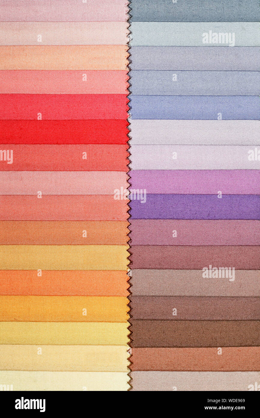 Color swatch picker for fashion fabric materials Stock Photo - Alamy