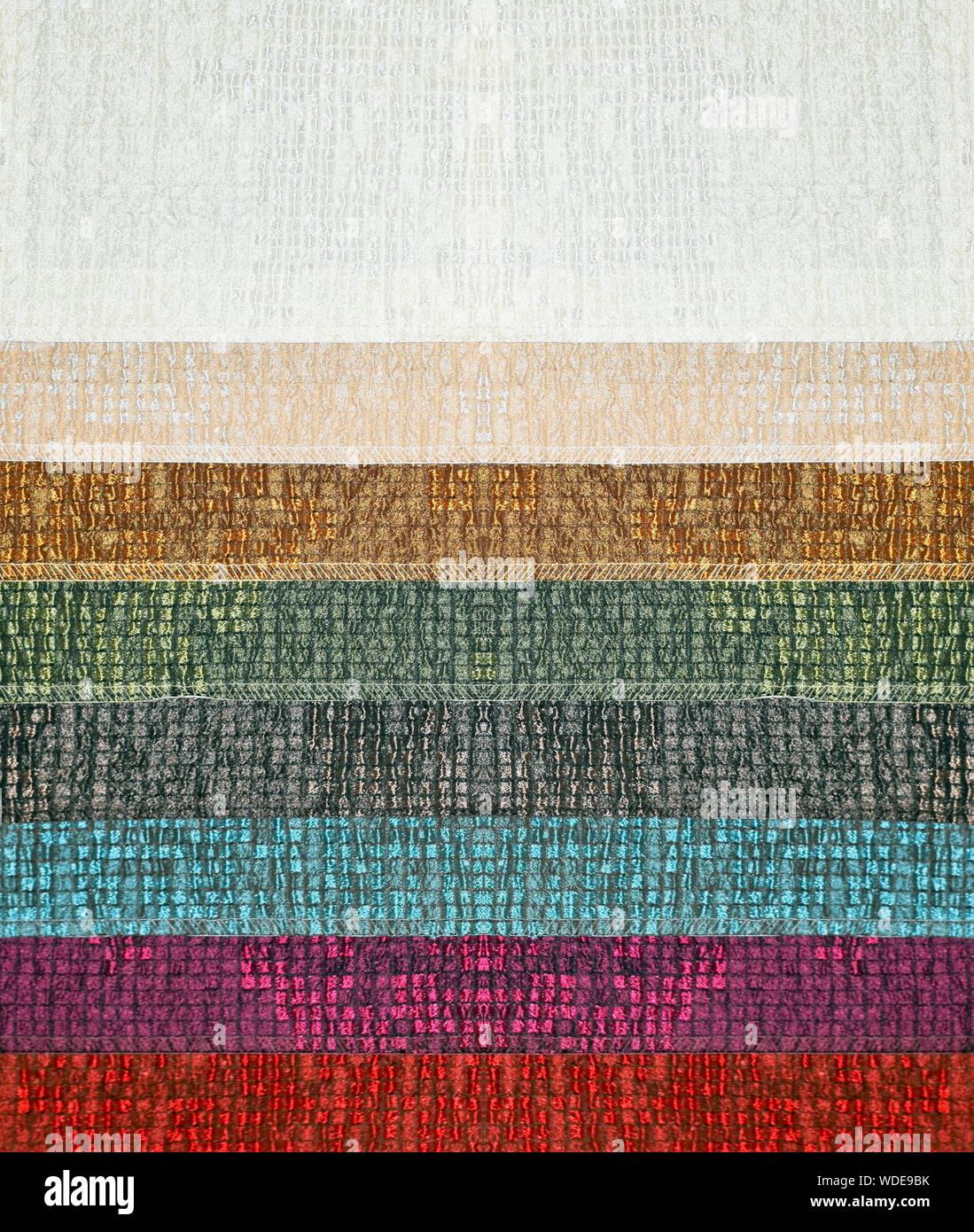 Color chart picker for textured cloth fabric Stock Photo - Alamy